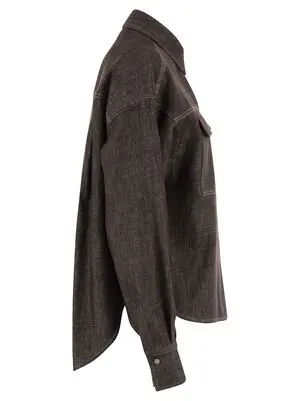 Brunello Cucinelli Long-sleeved Denim Shirt