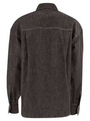 Brunello Cucinelli Long-sleeved Denim Shirt