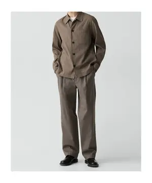 Theory Long-sleeve Shirt-style Jacket With Patch Pockets