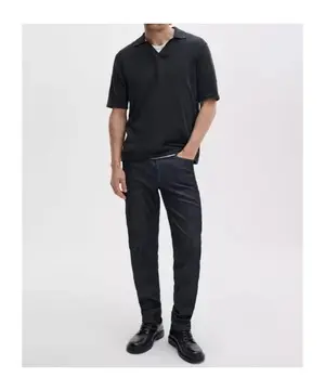 Rag & Bone Silk-cotton Blend Johnny-collar Polo Shirt