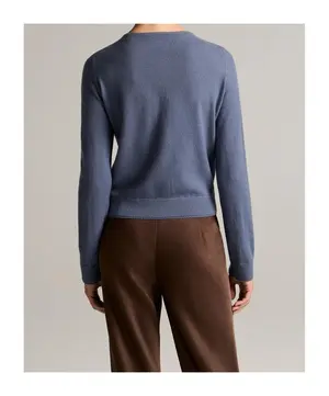 Vince Scallop-trim Wool Cashmere-blend Cardigan