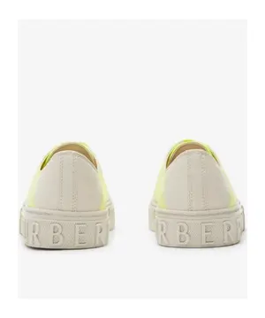 Burberry Checked Canvas Sneakers