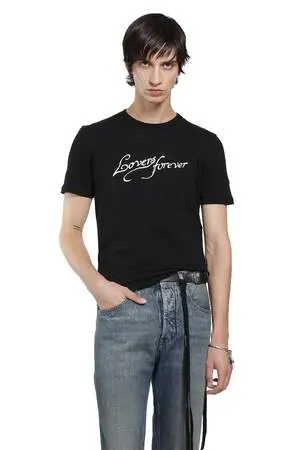 ANN DEMEULEMEESTER Baptist Lovers Forever Standard T-shirt - Black