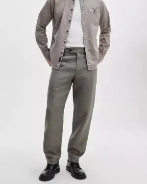 Rag & Bone Evan Linen Trousers - Gray