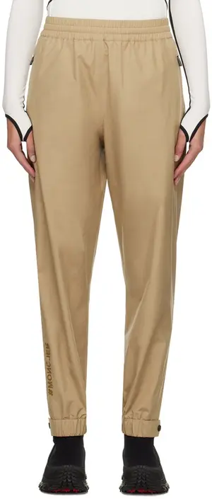 Moncler Gore-tex Trousers With Elasticated Waist And Buckled Legs