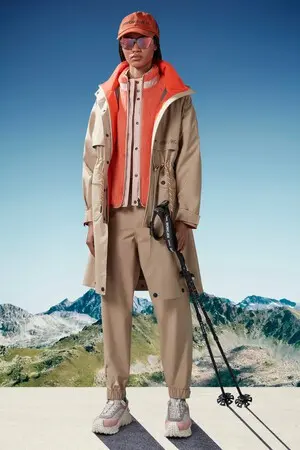 Moncler Gore-tex Trousers With Elasticated Waist And Buckled Legs