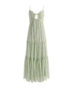 ALICEOLIVIA Nicky Tiered Maxi Dress - Light Sage
