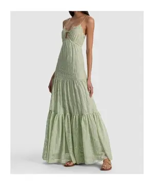 ALICEOLIVIA Nicky Tiered Maxi Dress