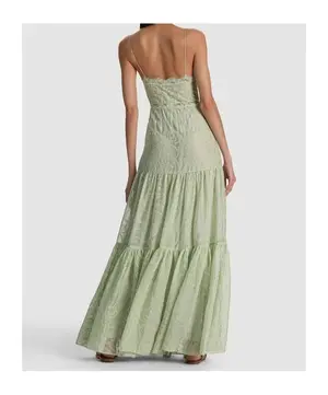 ALICEOLIVIA Nicky Tiered Maxi Dress