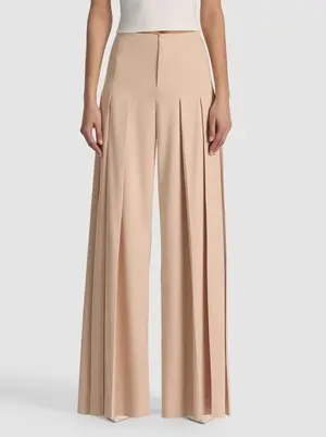 ALICEOLIVIA Alice + Olivia Ainslie Pleated Wide-leg Trousers