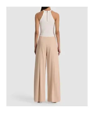 ALICEOLIVIA Alice + Olivia Ainslie Pleated Wide-leg Trousers