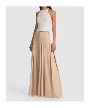 ALICEOLIVIA Alice + Olivia Ainslie Pleated Wide-leg Trousers