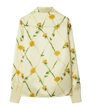 Burberry Dandelion Print Satin Shirt