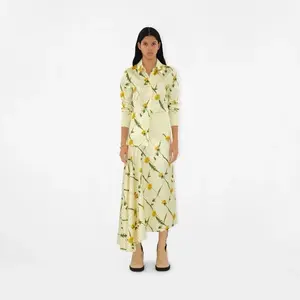 Burberry Dandelion Print Satin Shirt