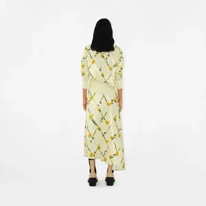 Burberry Dandelion Print Satin Shirt