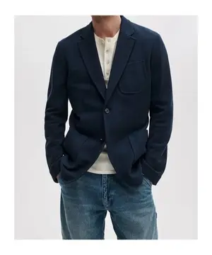 Rag & Bone Skeleton Cotton Piqué-knit Blazer