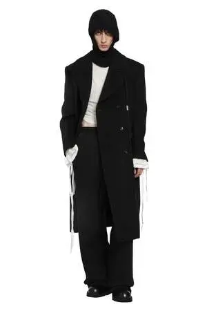 ANN DEMEULEMEESTER Jake Double-breasted High Comfort Coat - Black