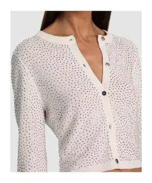 ALICEOLIVIA Carson Embellished Cardigan