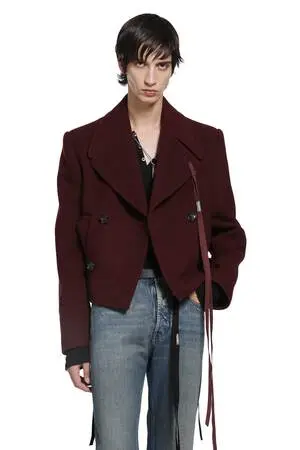 ANN DEMEULEMEESTER Dalmar Double-breasted Wool Caban - Red