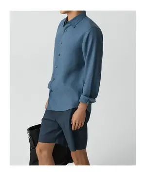 Theory Irving Shirt In Relaxed Linen