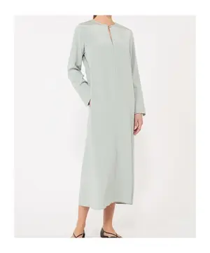 Max Mara Stretch Silk Crepe De Chine Kaftan