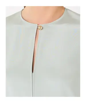 Max Mara Stretch Silk Crepe De Chine Kaftan