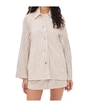 Rag & Bone Long-sleeved Striped Shirt - Nude