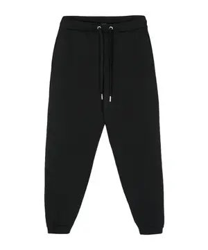 AMI Paris De Coeur Embroidered Drawstring Track Sweatpants - Black