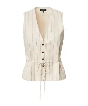 Rag & Bone Striped Vest - White