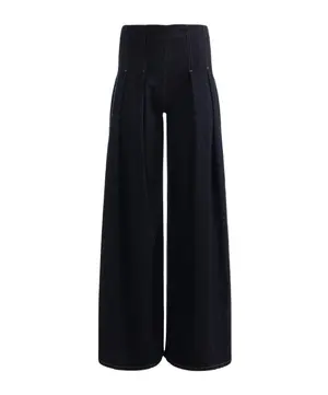 ALICEOLIVIA Pleated Jeans - Black