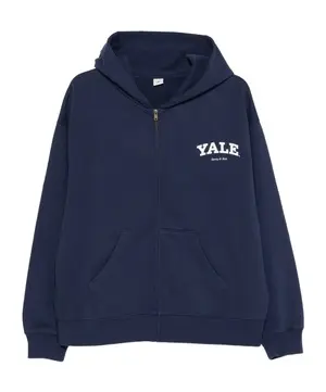 SPORTY  RICH Sporty & Rich Yale Logo Zip-up Hoodie