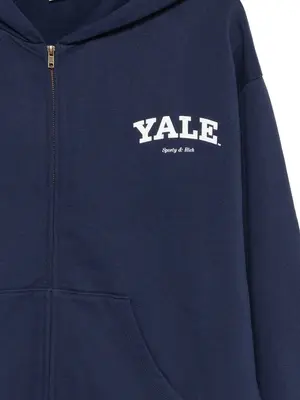 SPORTY  RICH Sporty & Rich Yale Logo Zip-up Hoodie