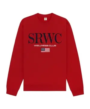 SPORTY  RICH Sporty & Rich Crewneck Sweatshirt With Embroidered Logo