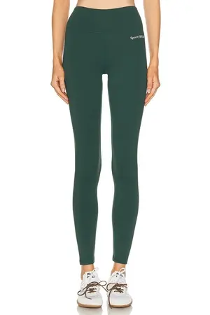 SPORTY  RICH Elastic Waist Casual Pants - Green