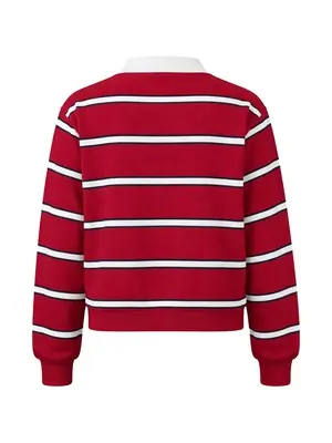 SPORTY  RICH Long-sleeved Polo Shirt