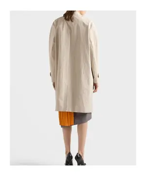Prada Single-breasted Poplin Coat