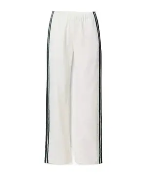 Rag & Bone Featherweight Denim Mid-rise Pants With Grosgrain Stripes