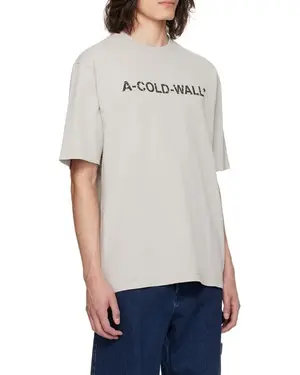 A-COLD-WALL* Overdye Logo-print T-shirt - White