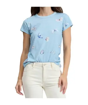 Rag & Bone Crew Neck Short-sleeved T-shirt - Blue