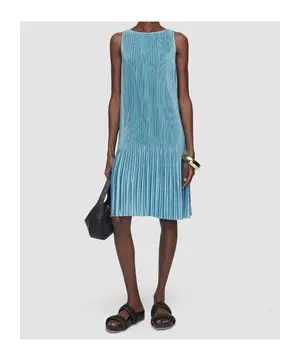 JOSEPH Rida Pleated Satin Dress
