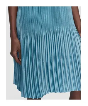JOSEPH Rida Pleated Satin Dress