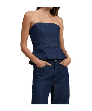Rag & Bone Strapless Top - Black