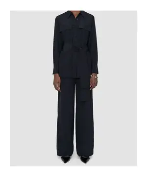 JOSEPH Yas Crepe De Soie Silk Shirt - Black