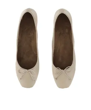 Khaite Bow-detail Ballet Flats