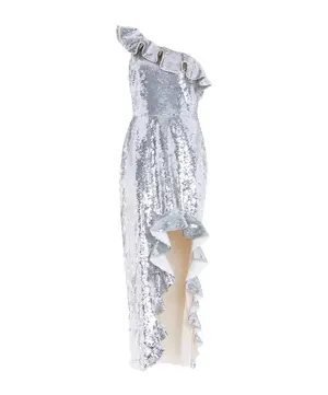 NEEDLE  THREAD Single-shoulder Ruffled Dress Dress - White