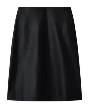 JOSEPH Niven Soft Nappa Leather Skirt - Black