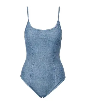 Rag & Bone Thin-strapped One-piece Swimsuit - Blue