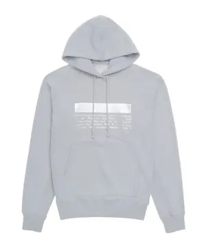 Helmut Lang Logo-print Cotton Hoodie - Gray