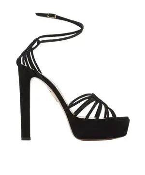 AQUAZZURA Sweetheart Platform Sandals - Black