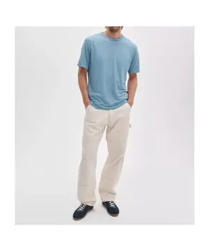 Rag & Bone Crew Neck Short-sleeved T-shirt - Fog Blue